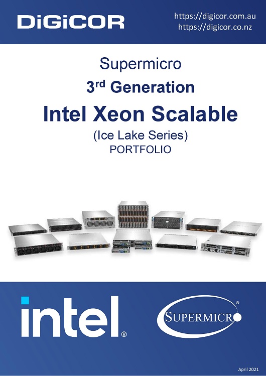 DiGiCOR 3rd Gen Intel Xeon Scalable Processors (Ice Lake)